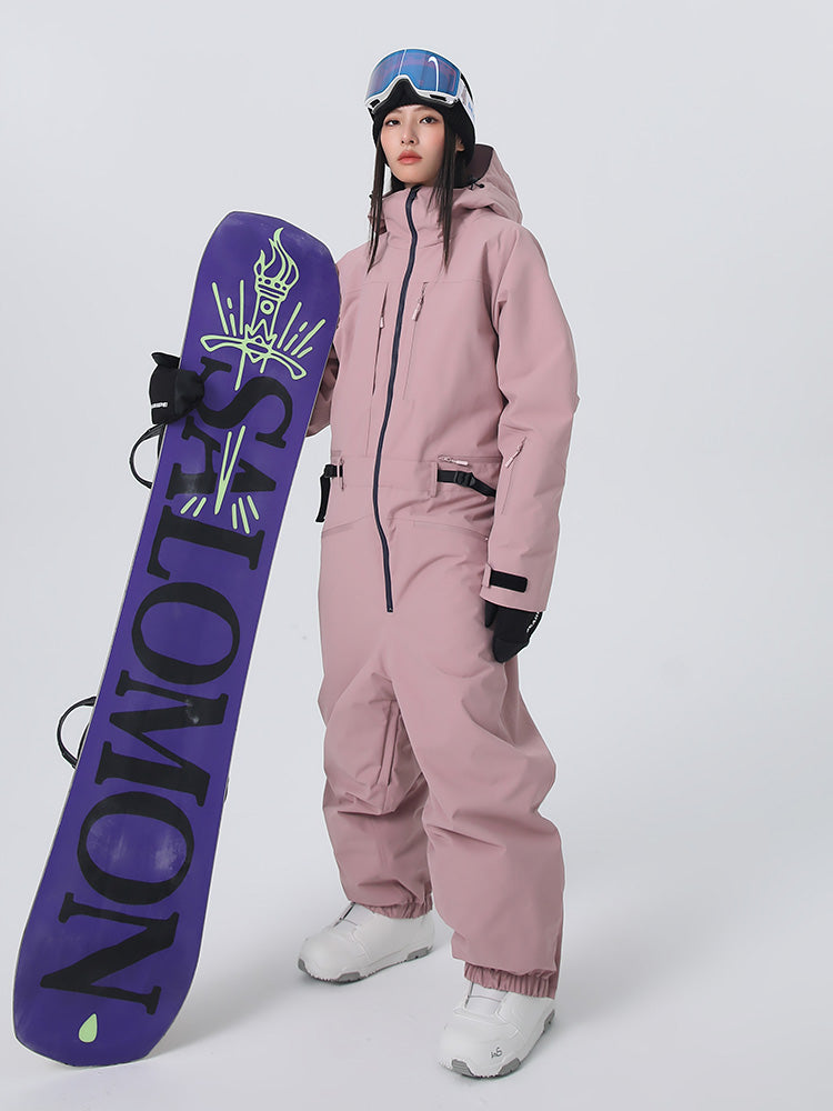 Womens Mountain Freerider One Piece Ski Suit Full Body Baggy Snowsuits | Snowverb Australia
