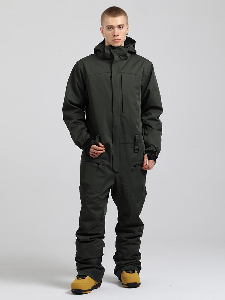Men's All Mountain Freerider One Piece Ski Suits Full Body Snowsuits ...