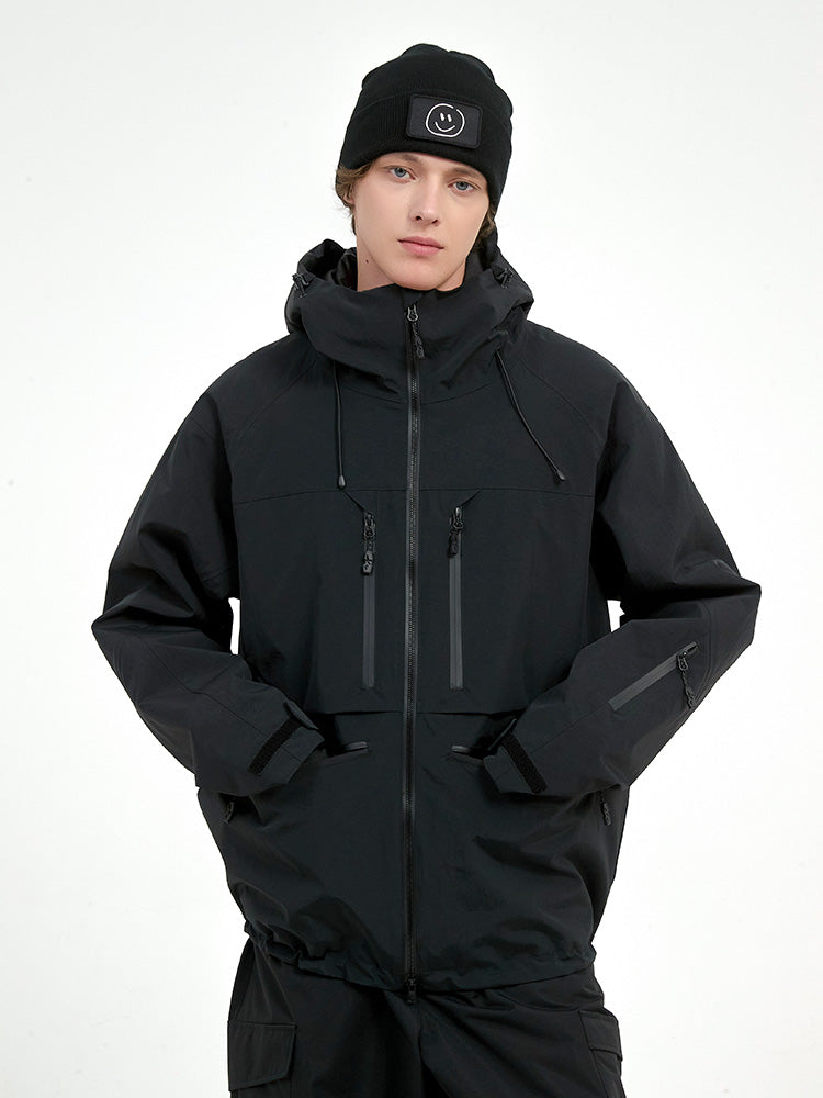 Men's Durable Steeze HypeShred Baggy Utility Cargo Snow Jacket ...