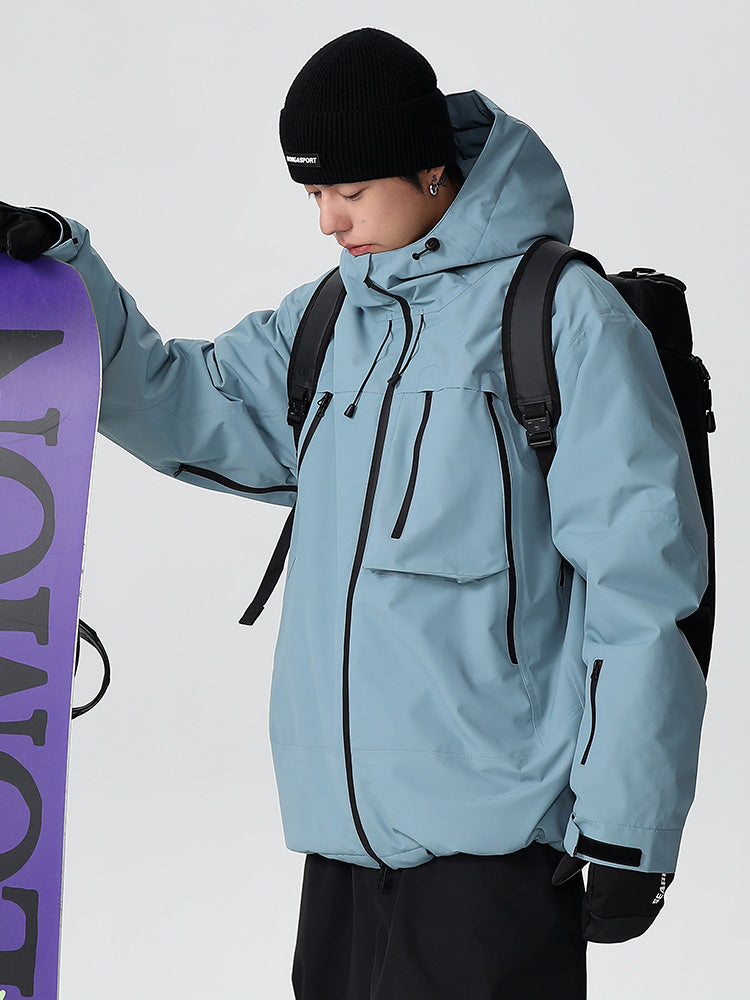 Men's Searipe Durable Mountain Pro All-Terrain Baggy Snow Jacket ...