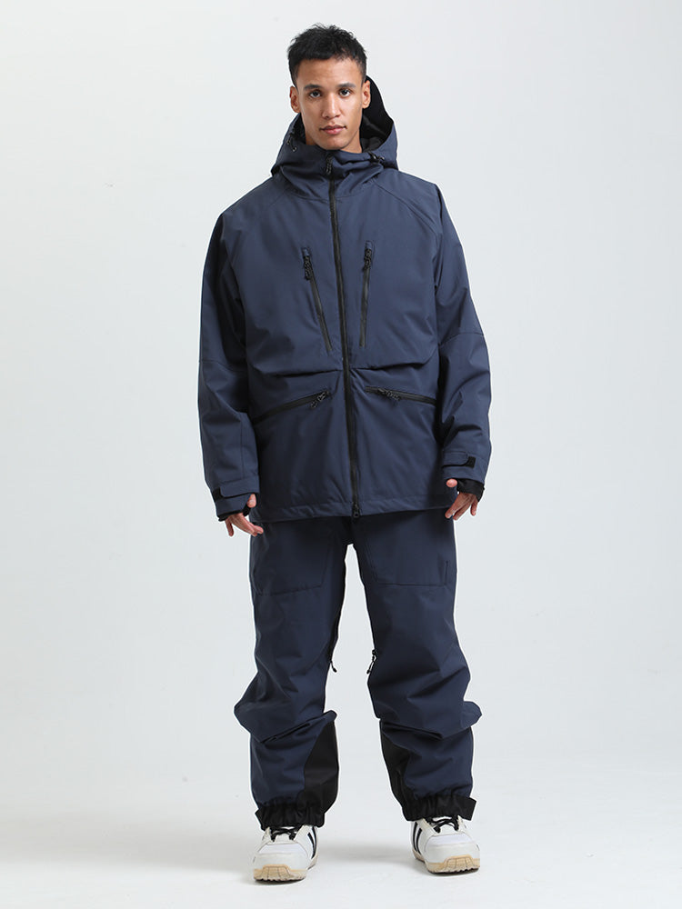 Men's Gsou Snow Durable Mountain Pro All Function Cargo Snow Suit ...